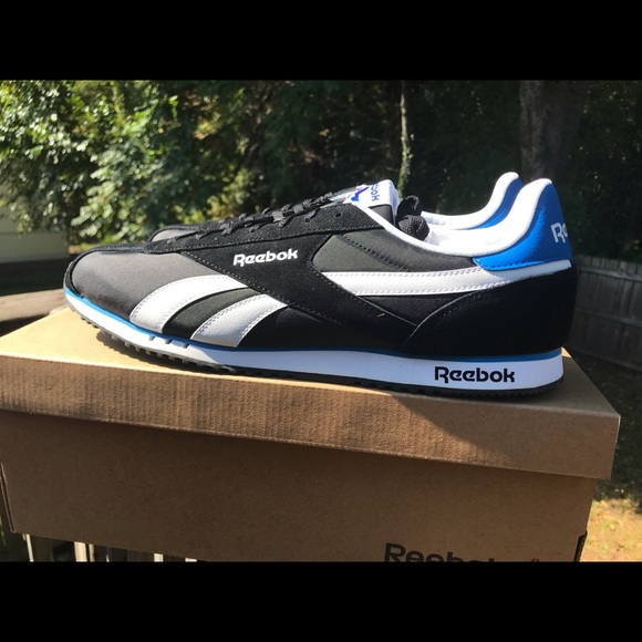 Reebok | Shoes | Reebok Classic Blue Black And White | Poshmark